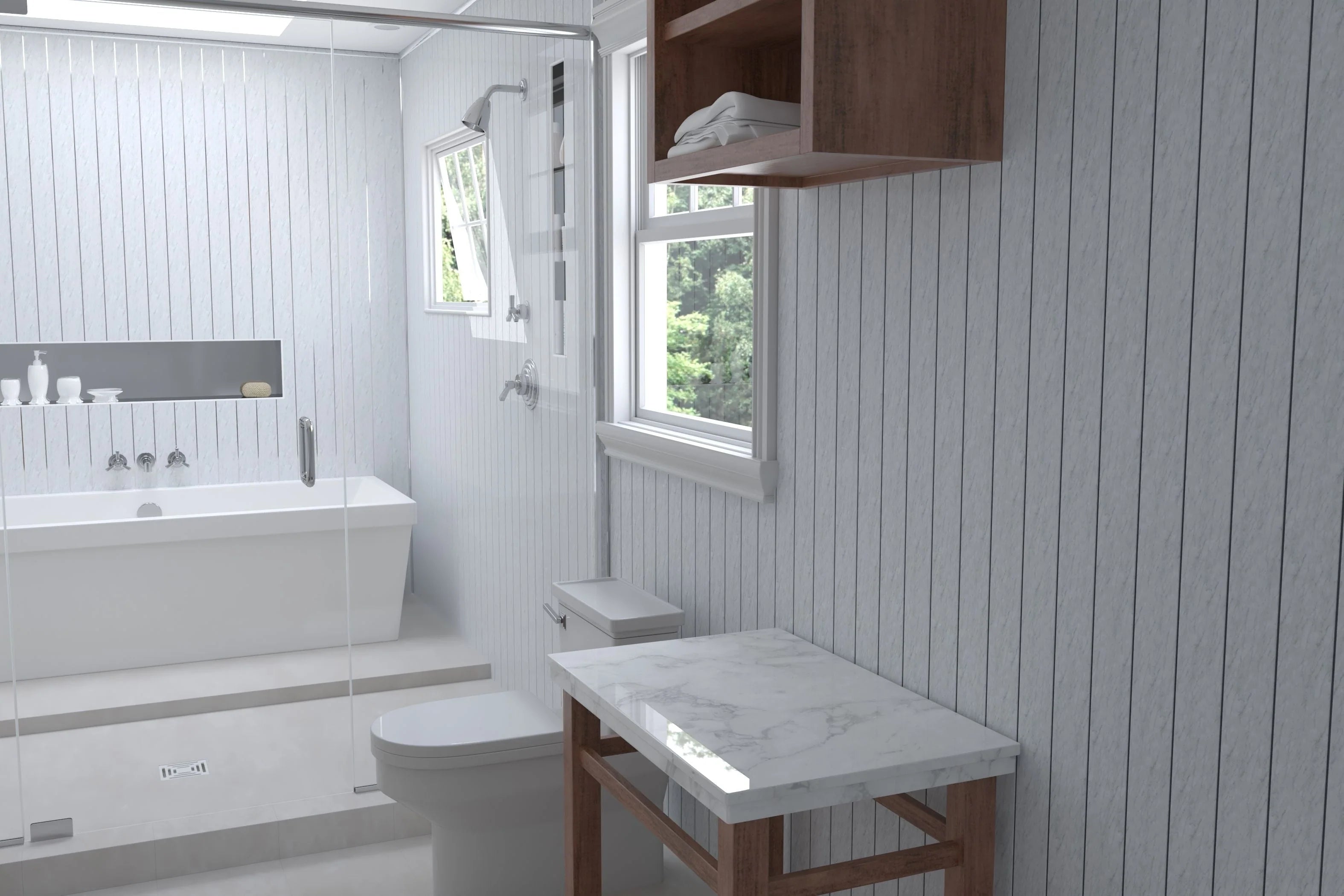 Marble Effect Bathroom Cladding Cladding World