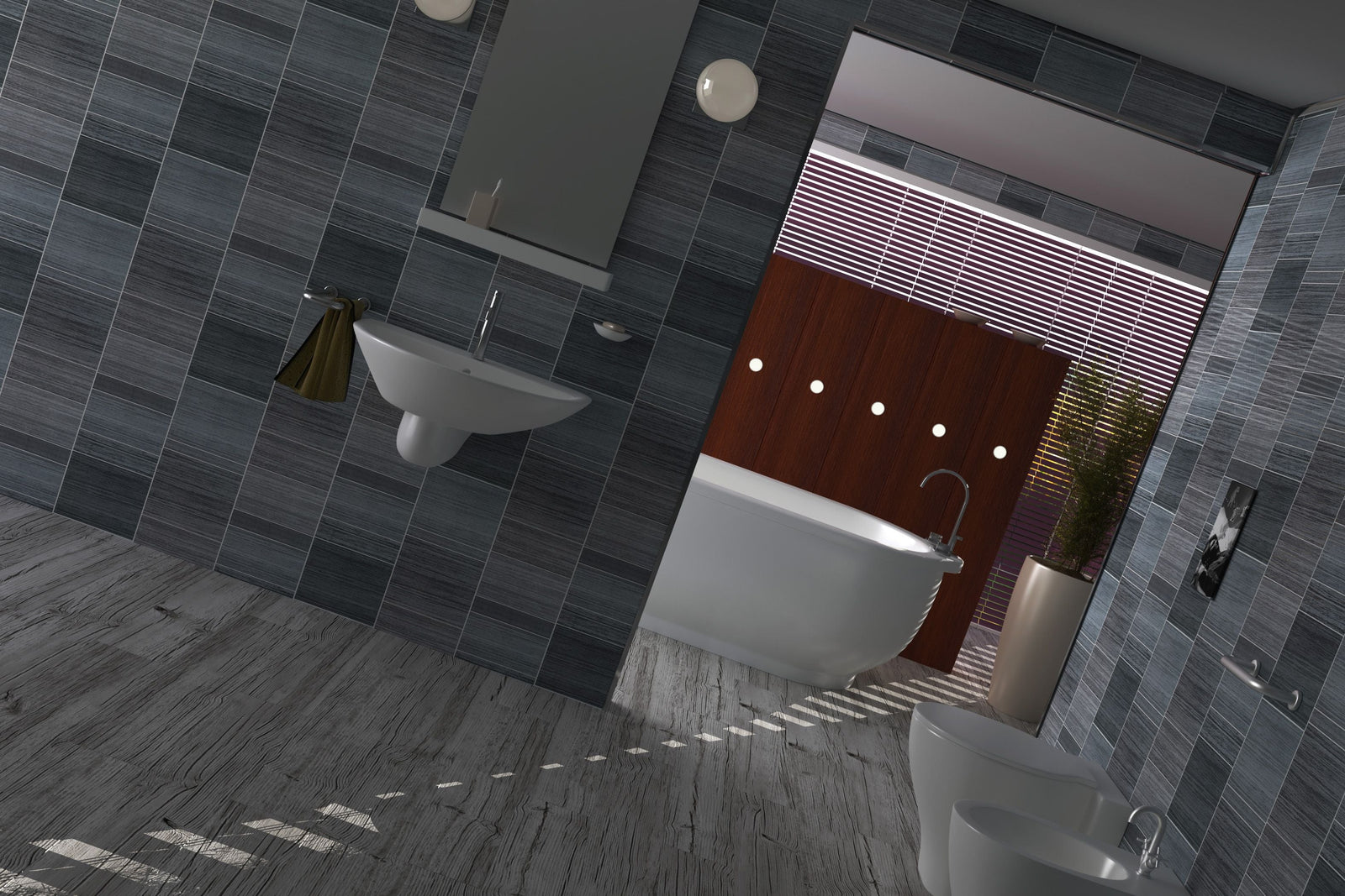 Executive Grey Wet Wall Panels